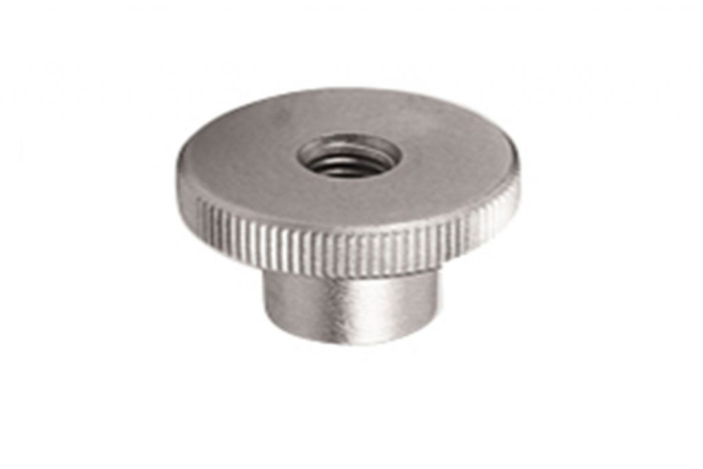 DIN 466 TUERCA MOLETEADA CON CUELLO Y ROSCA DIRECTA EN INOX - Herramientas y Maquinaria Industrial